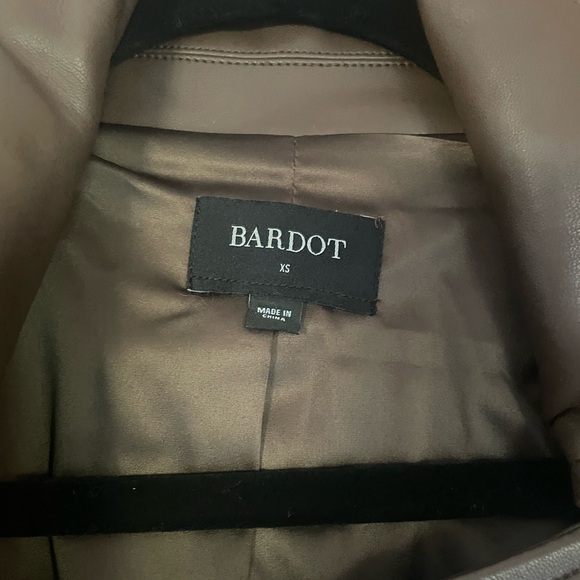 Bardot | Jackets & Coats | Bardot Chocolate Faux Leather Trench Coat | Poshmark